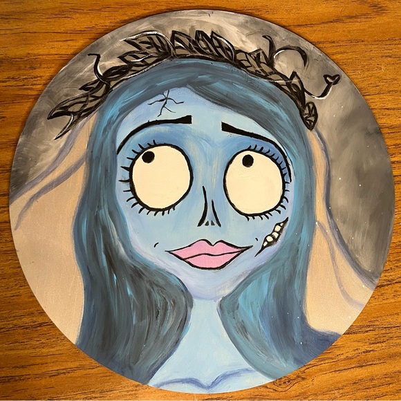 Art | Corpse Bride Emily Hand Drawn Acrylic Painting By Me | Poshmark